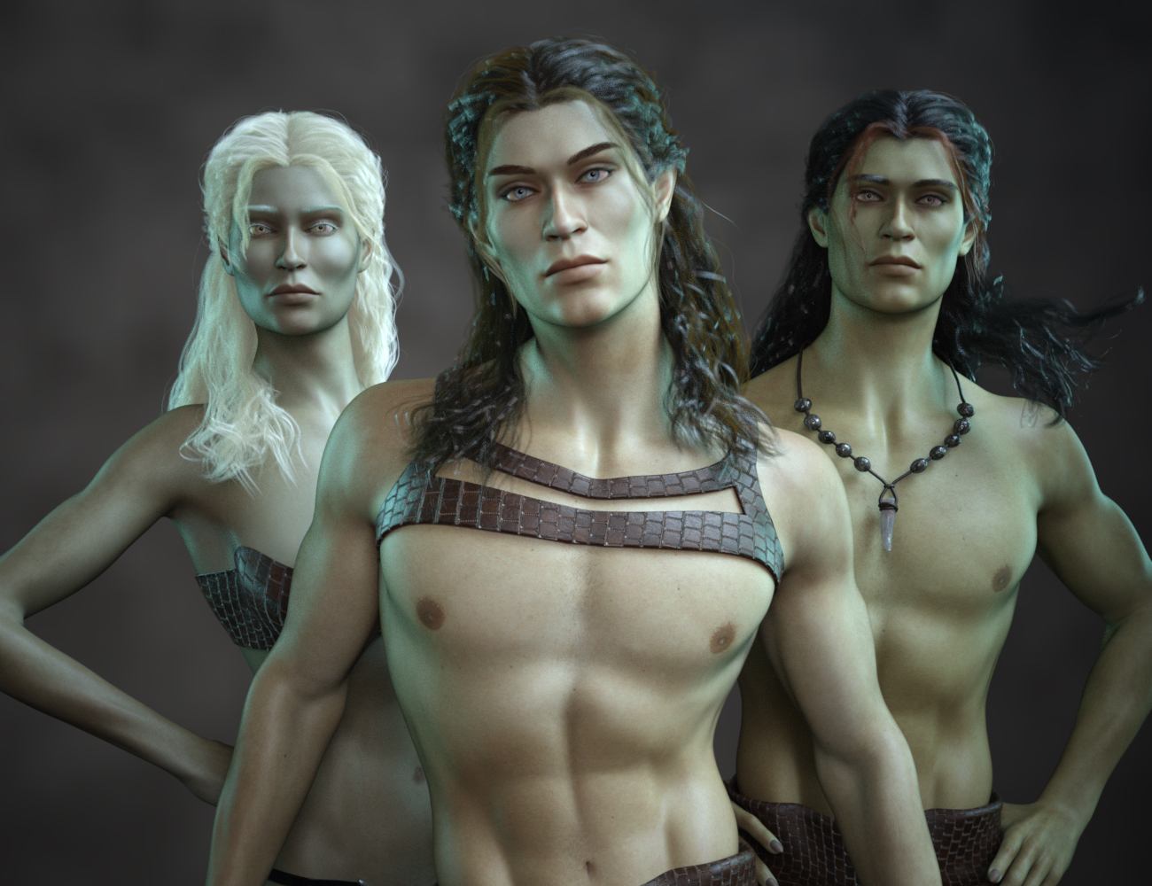 AB Moon Elf Skins and Shaders for Genesis 9 | Daz 3D