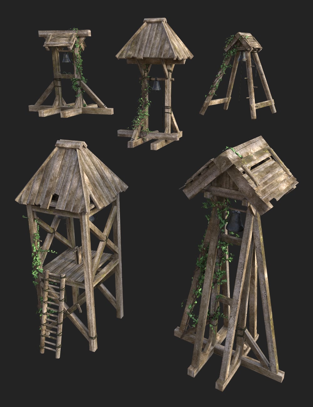 Medieval Bell Towers 1 | Daz 3D