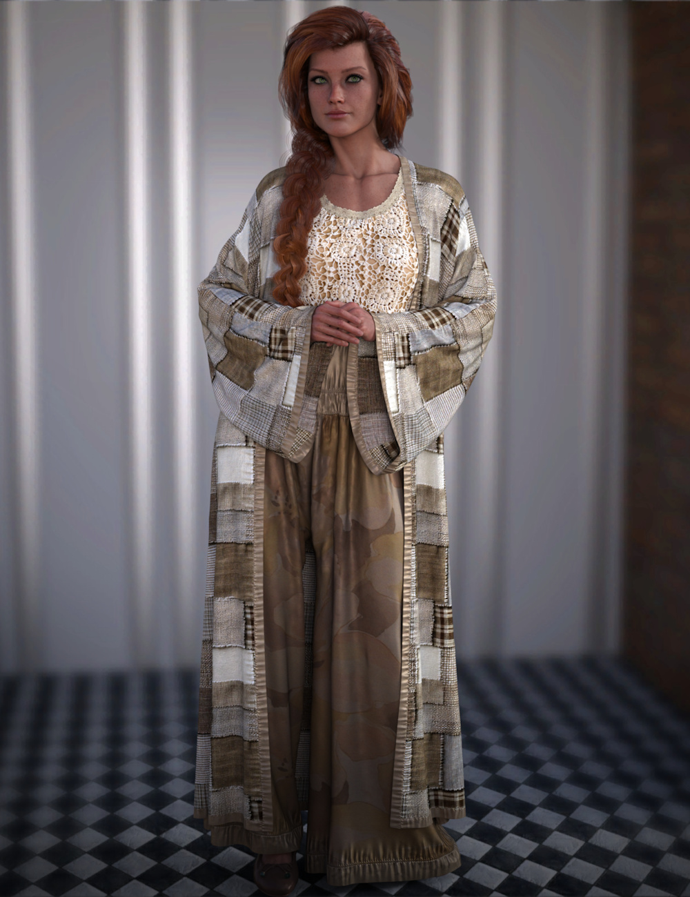 dForce Decorous Outfit for Genesis 9 and 8 Female ⋆ Freebies Daz 3D
