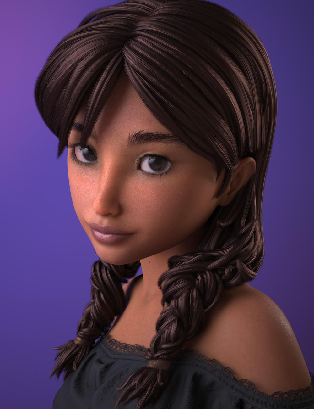 AO Toon Ohkita Hair for Genesis 9 | Daz 3D