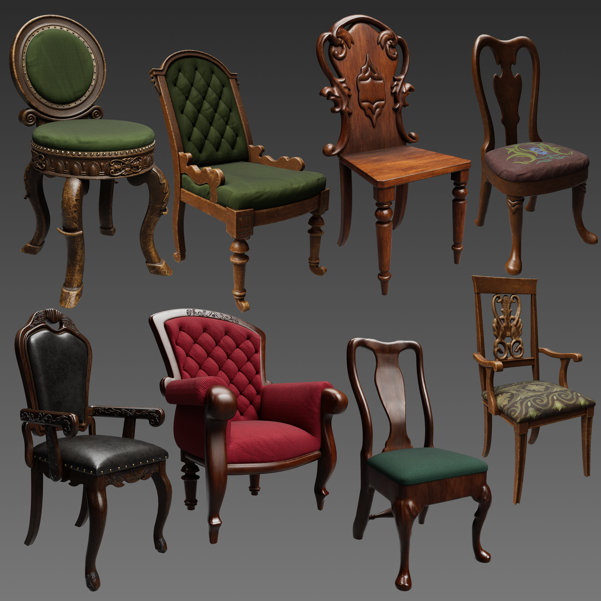 FG Fancy Chairs | Daz 3D