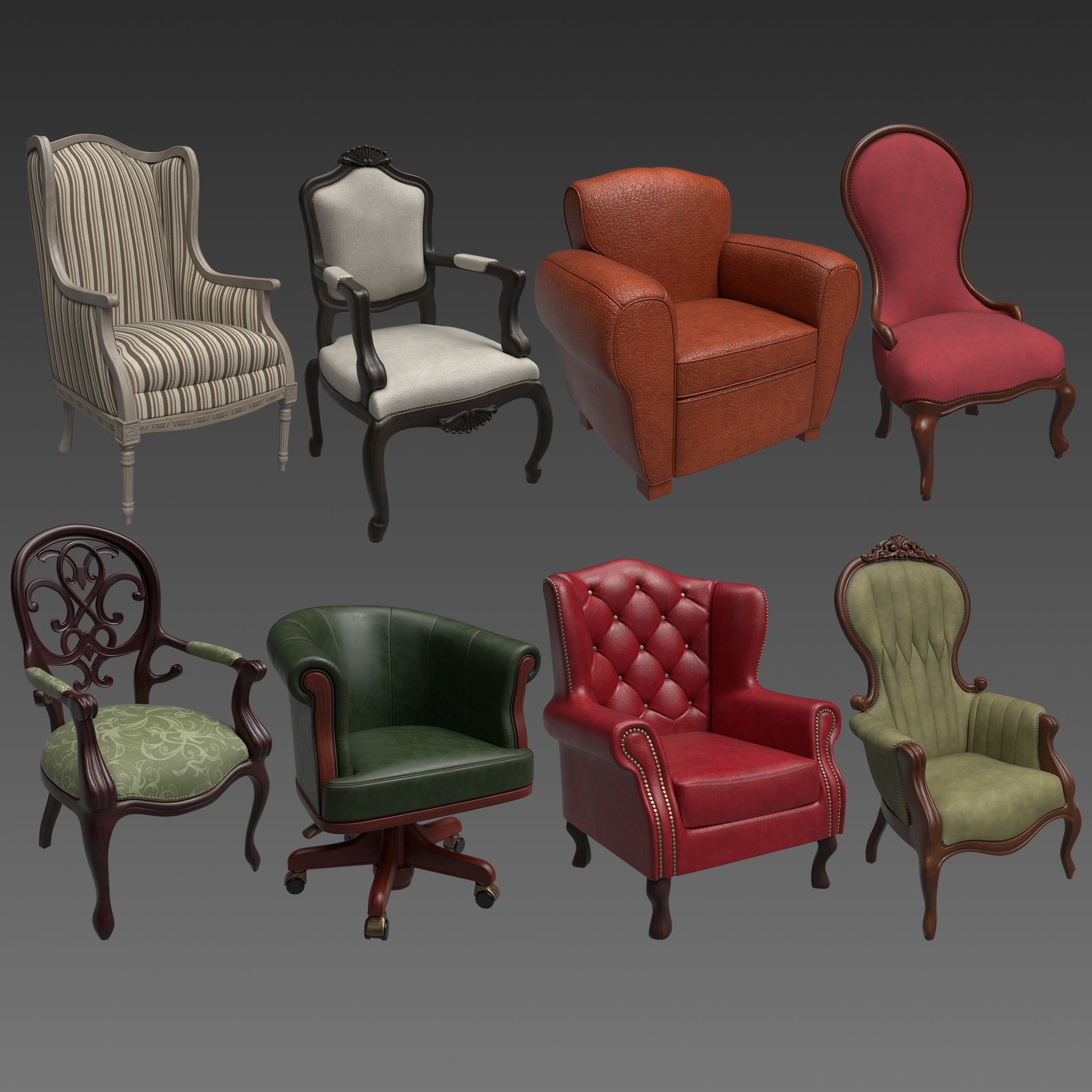 FG Fancy Chairs | Daz 3D