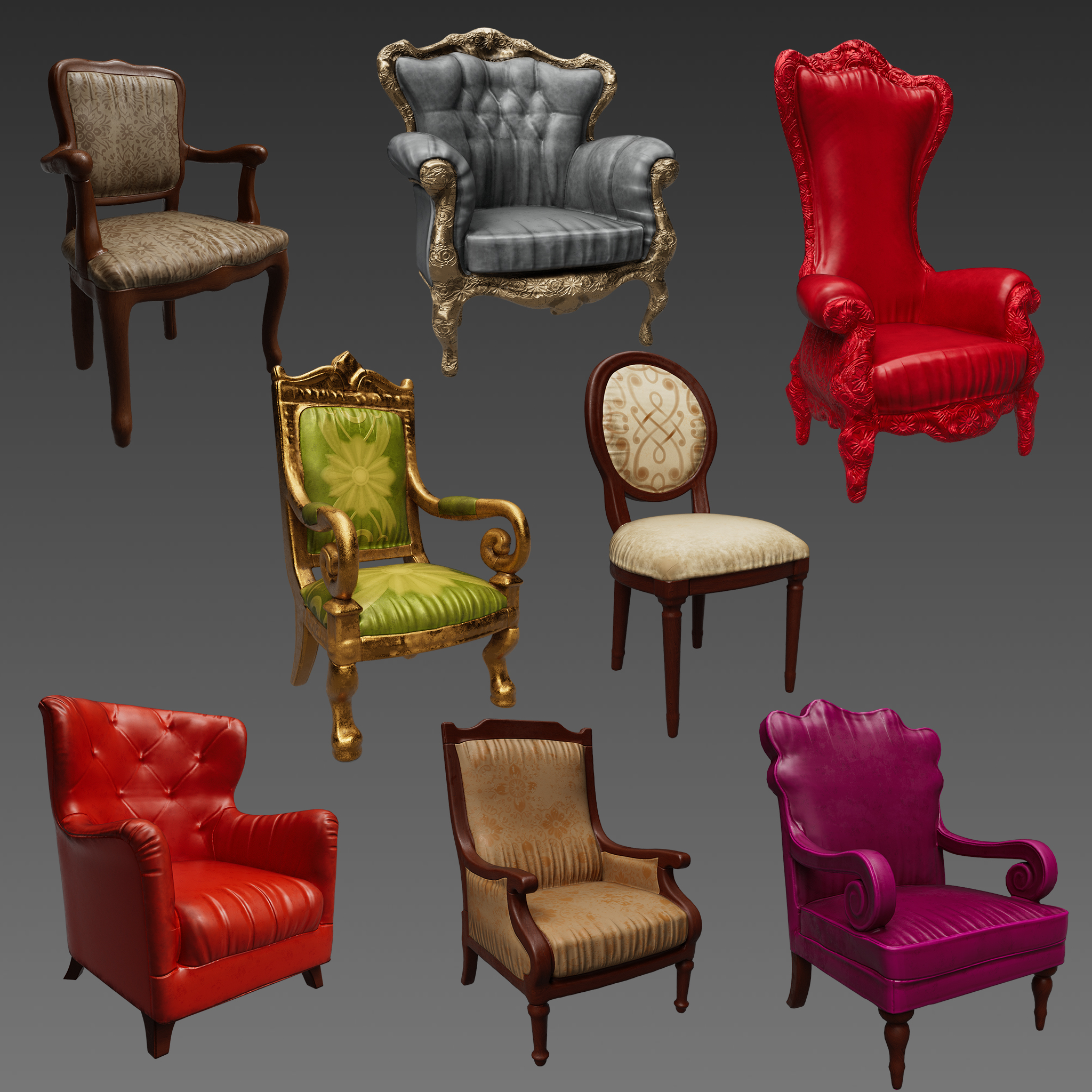 FG Fancy Chairs | Daz 3D