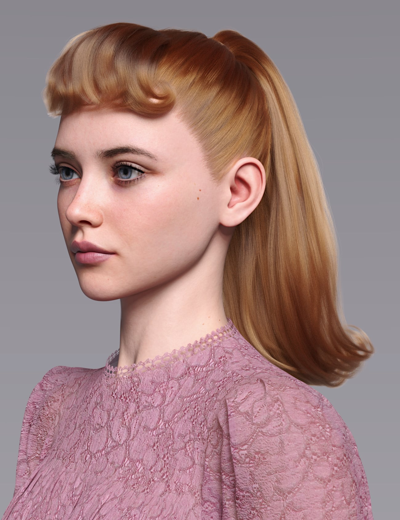 dForce Balla Ponytail for Genesis 9 | Daz 3D