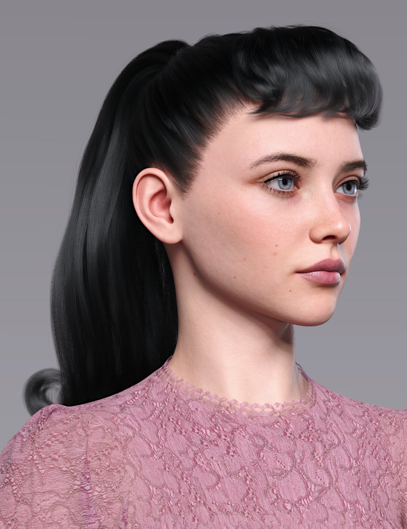 dForce Balla Ponytail for Genesis 9 | Daz 3D