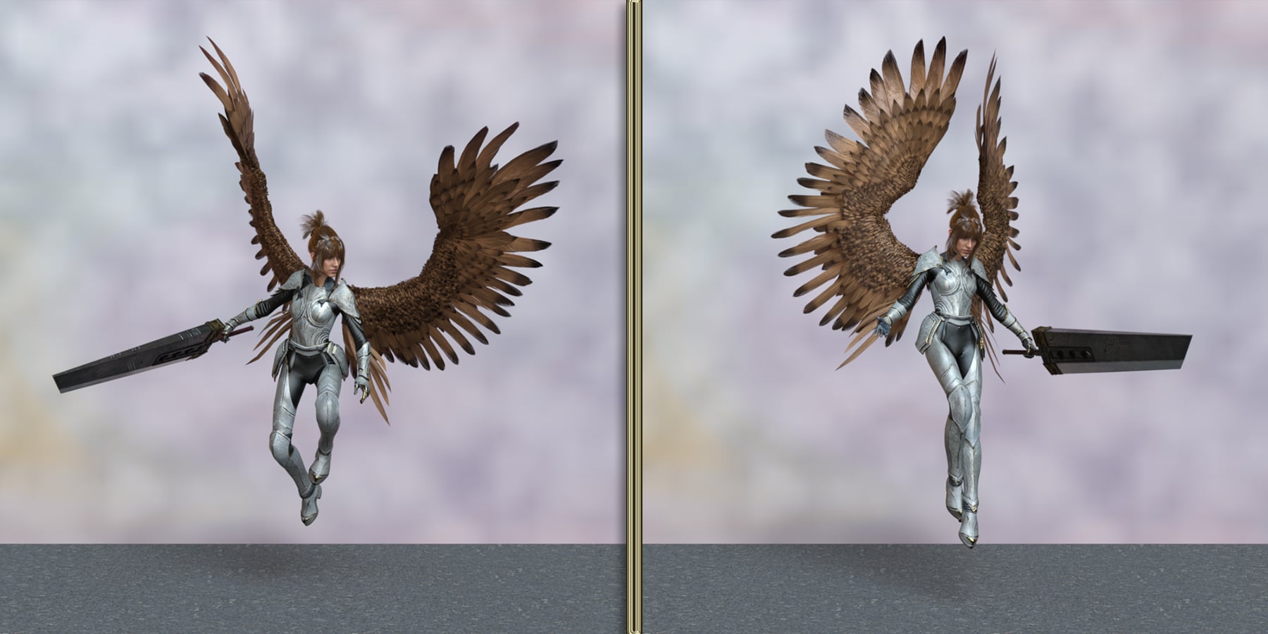 Angelical Hierarchical Poses for Genesis 9 and Aello Wings | Daz 3D