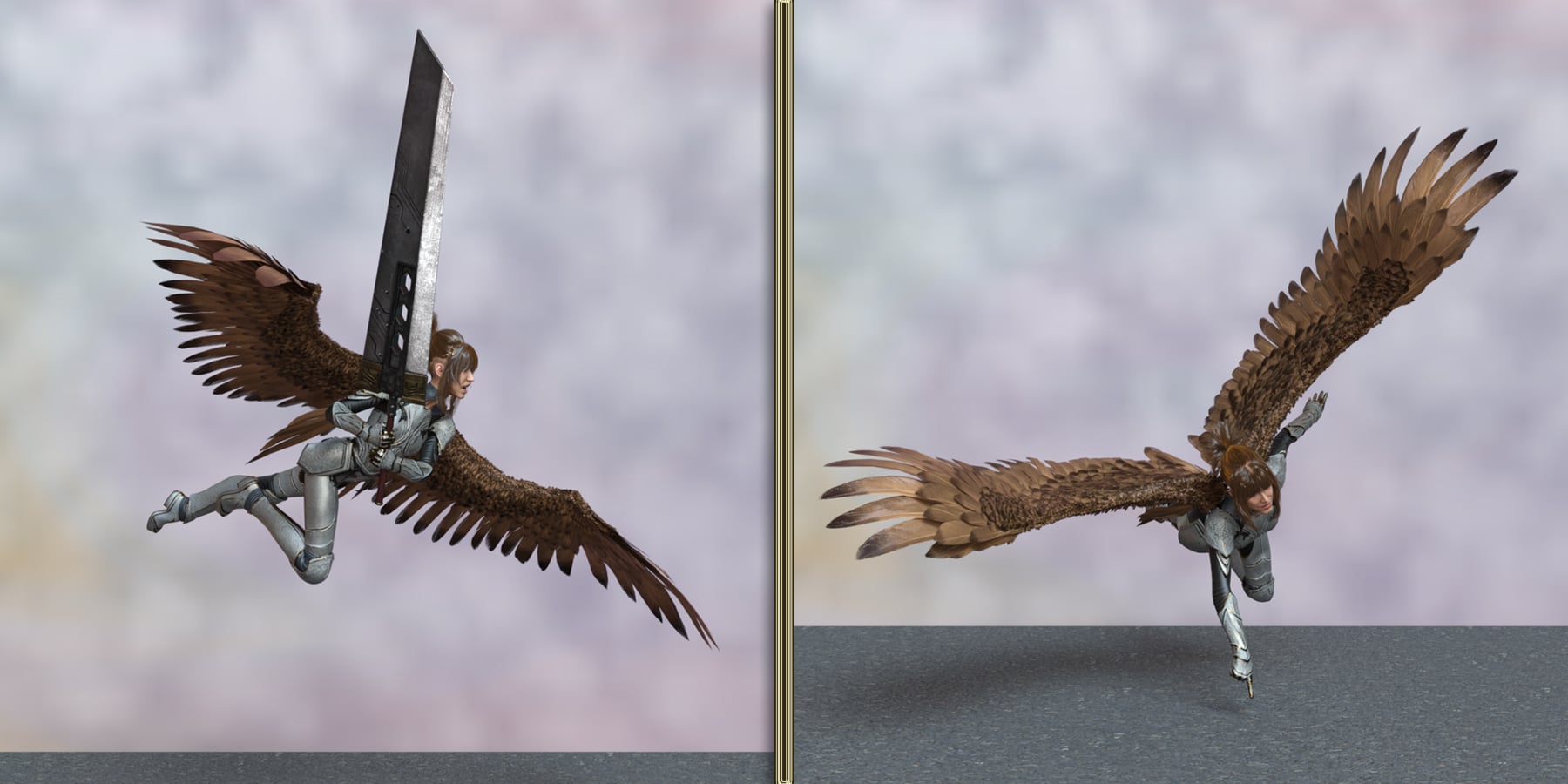 Angelical Hierarchical Poses for Genesis 9 and Aello Wings | Daz 3D