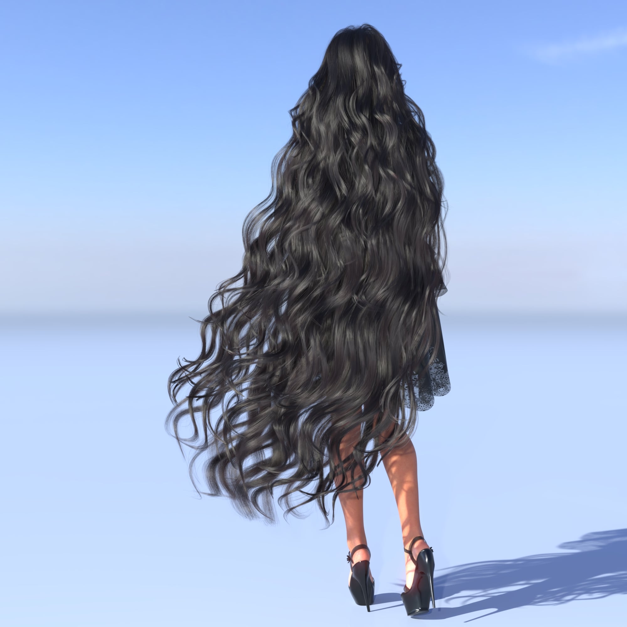 dForce Mythic Long Hair for Genesis 9 | Daz 3D