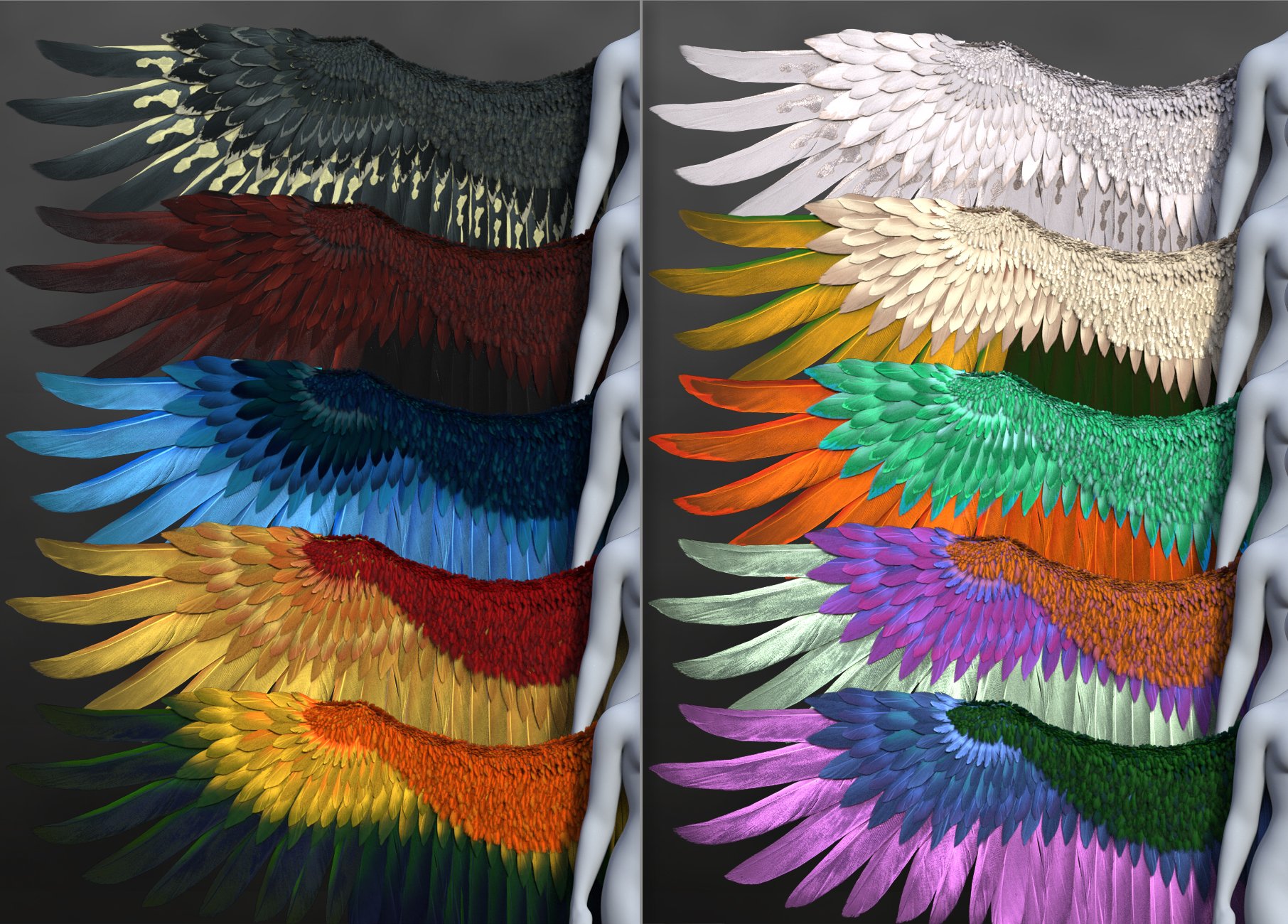 Avilume Add-On for Aello Wings | Daz 3D