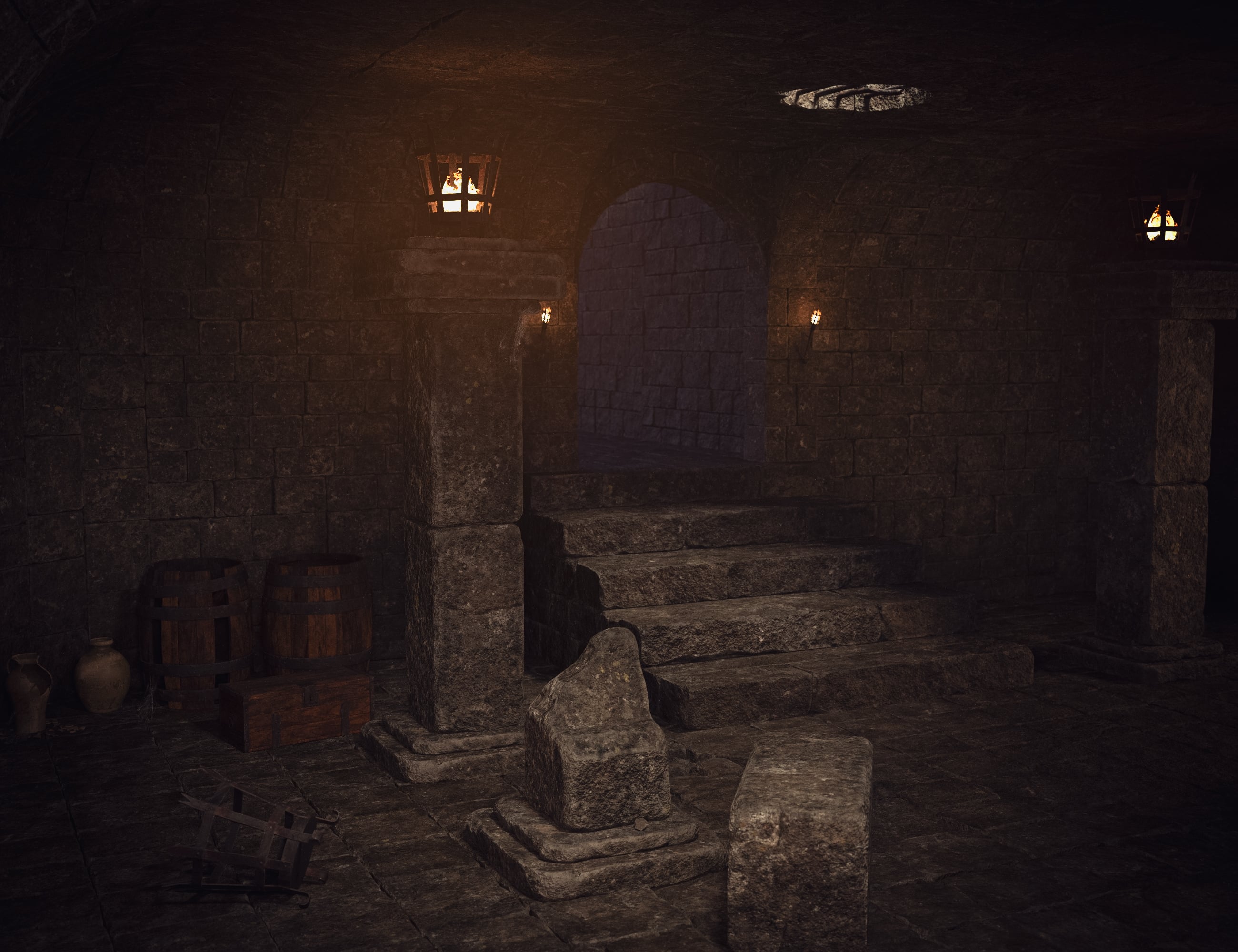 Modular Dungeon and Props | Daz 3D