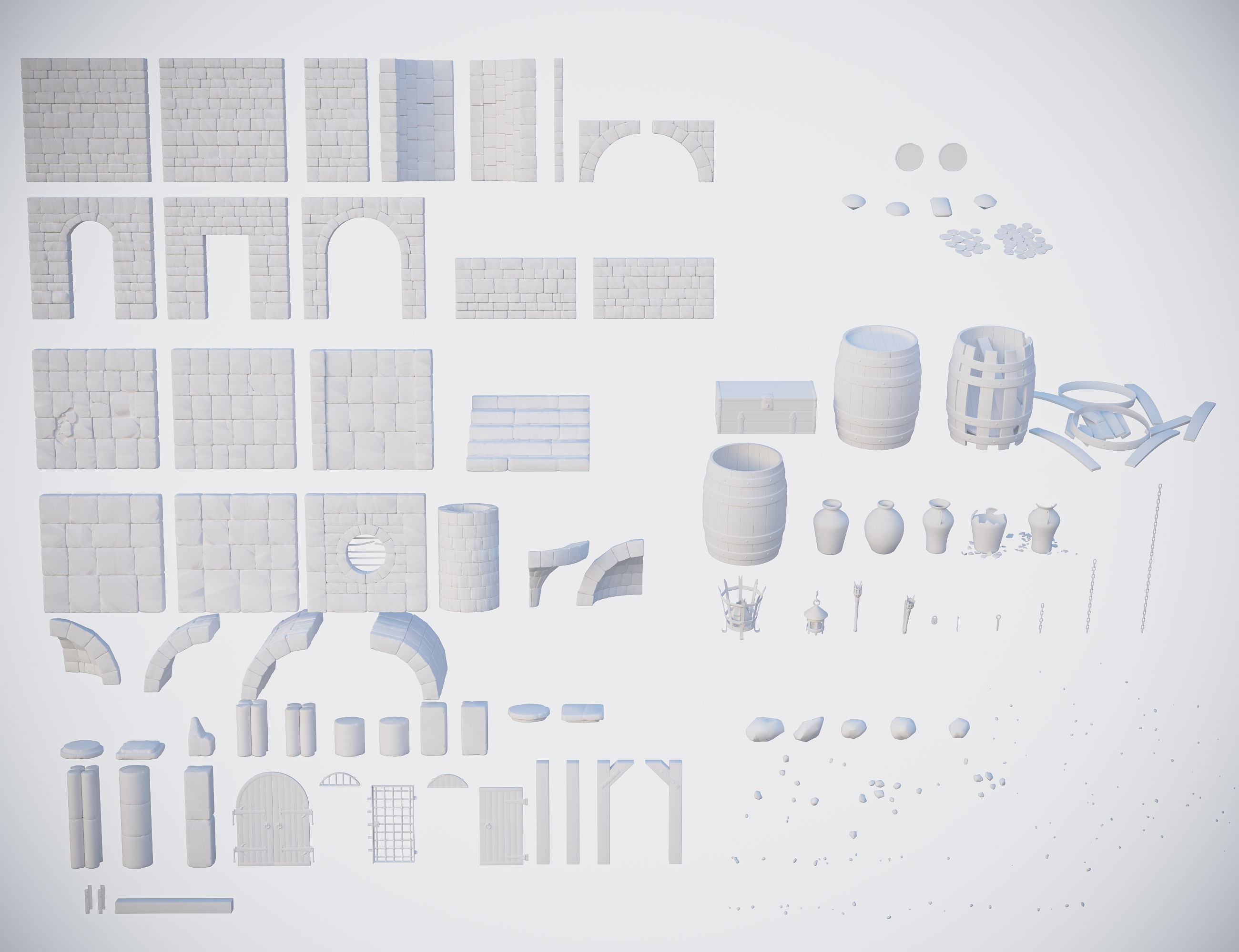 Modular Dungeon and Props | Daz 3D