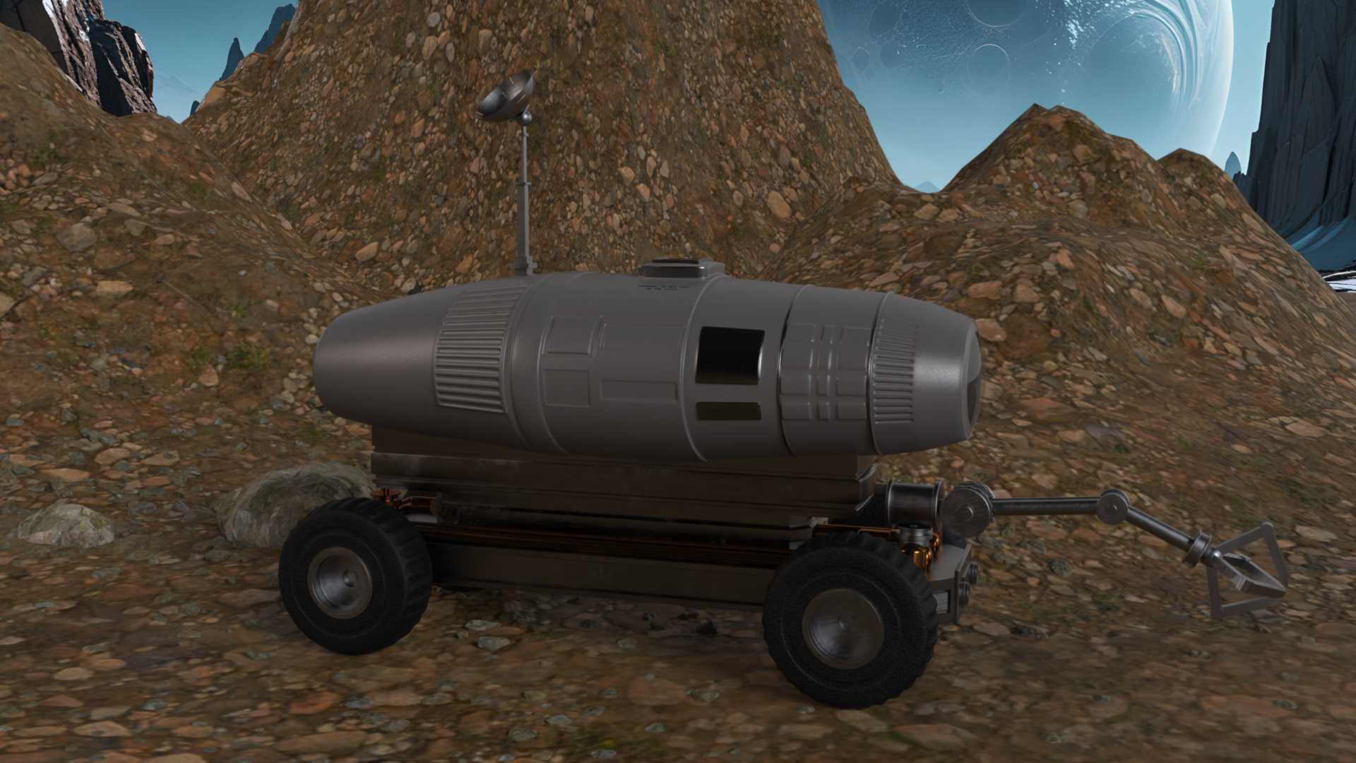 Retro Mars Base - Vehicle | Daz 3D