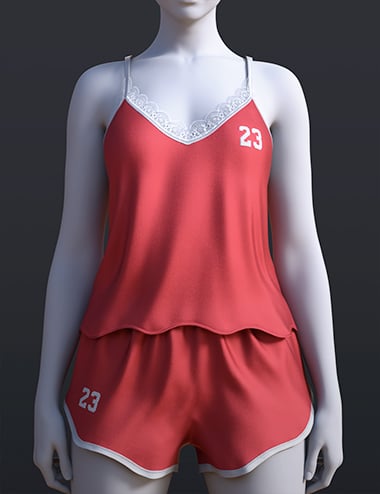 dForce BS Sleepwear Set for Genesis 9 | Daz 3D