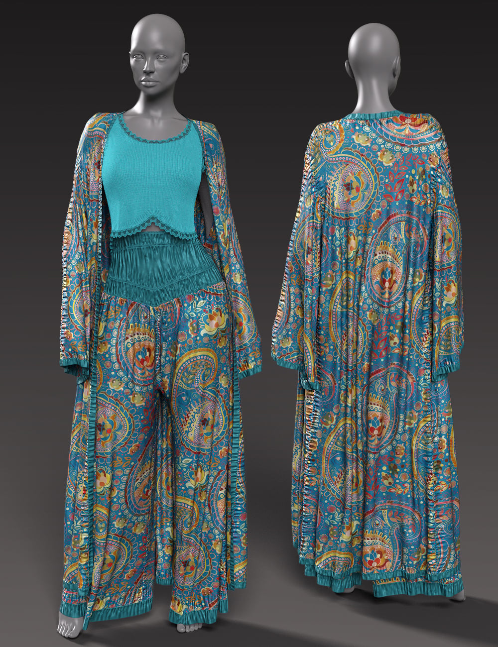 VERSUS - dForce Decorous Texture Add-On | Daz 3D