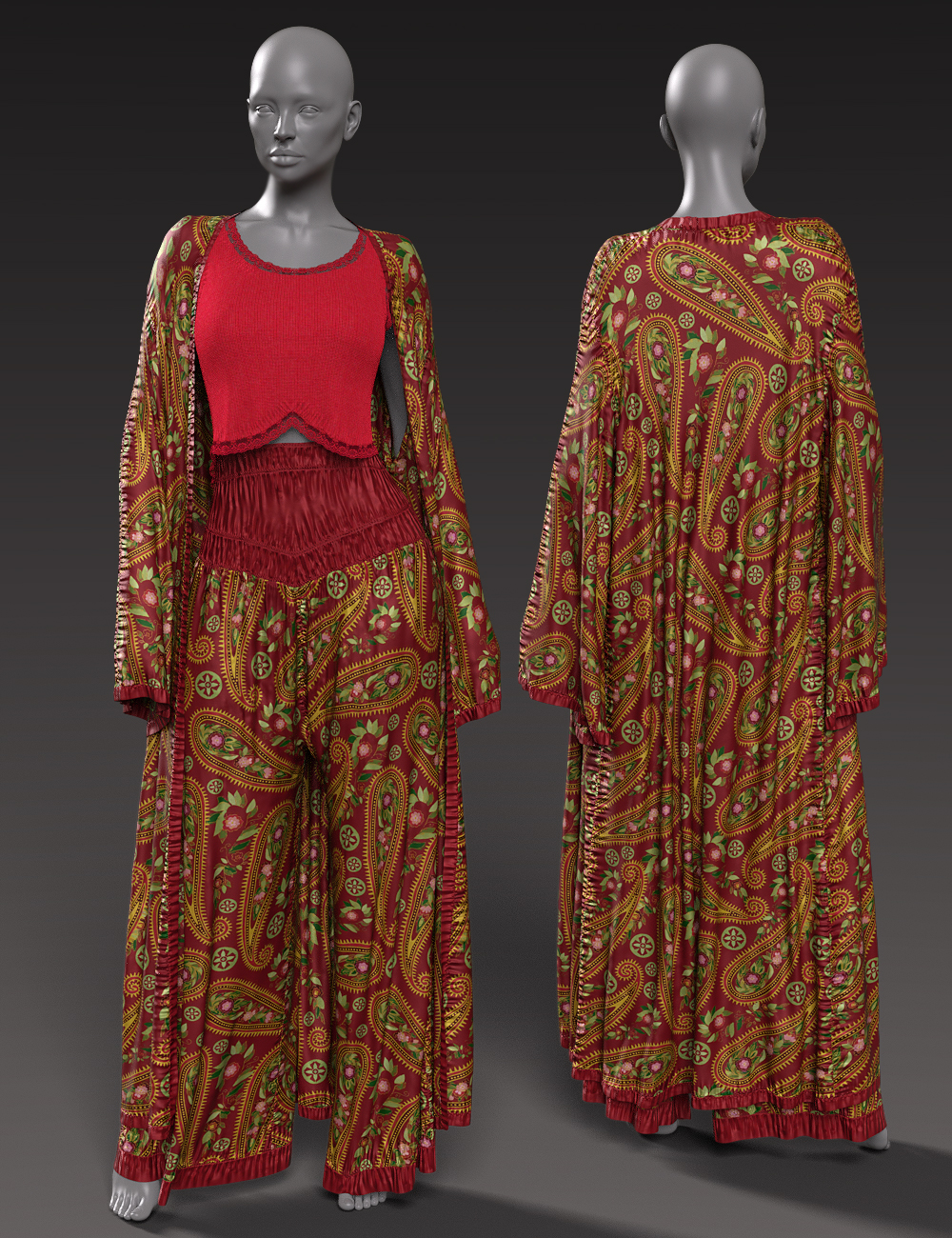 VERSUS - dForce Decorous Texture Add-On | Daz 3D