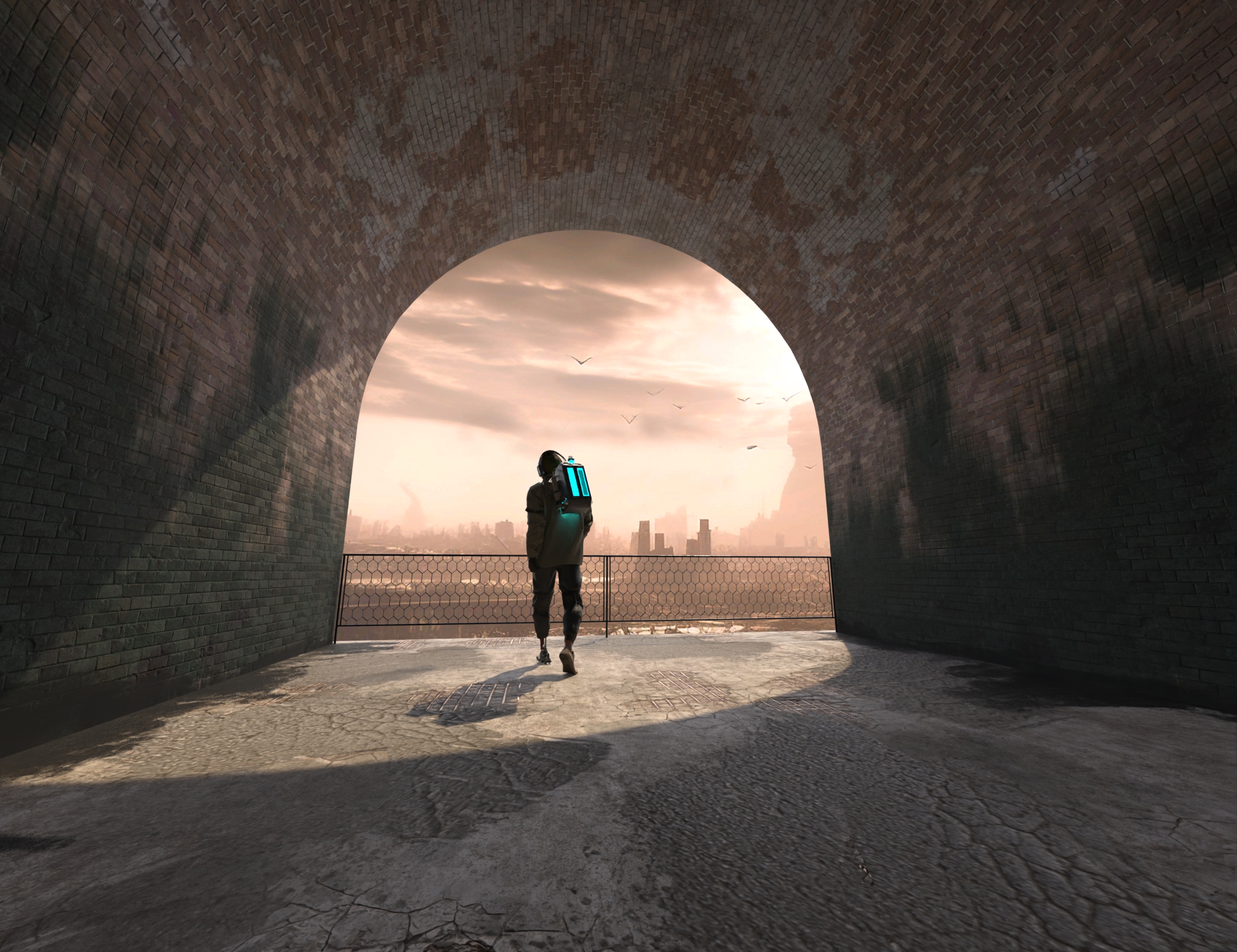 HT Grunge Brick Tunnel | Daz 3D