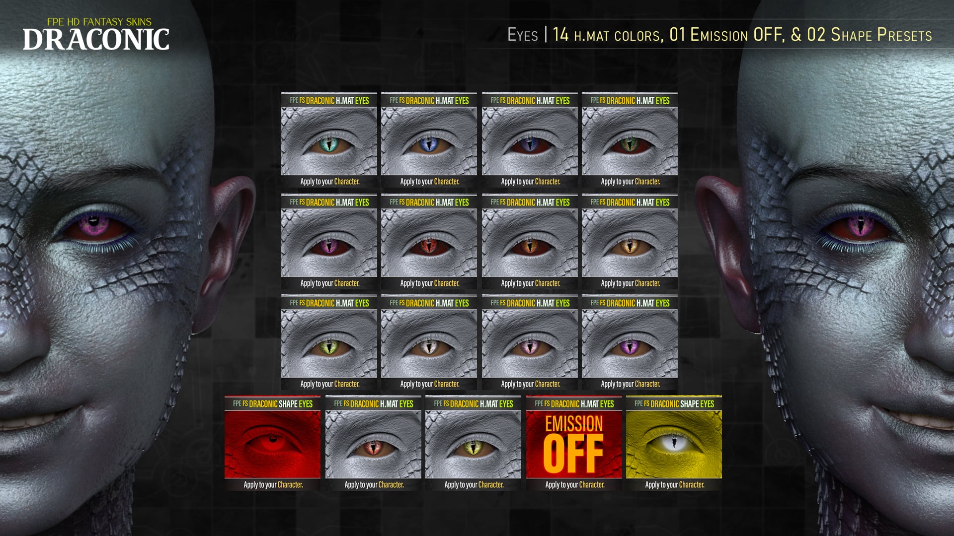 FPE Fantasy HD Skin Draconic for Genesis 9 | Daz 3D