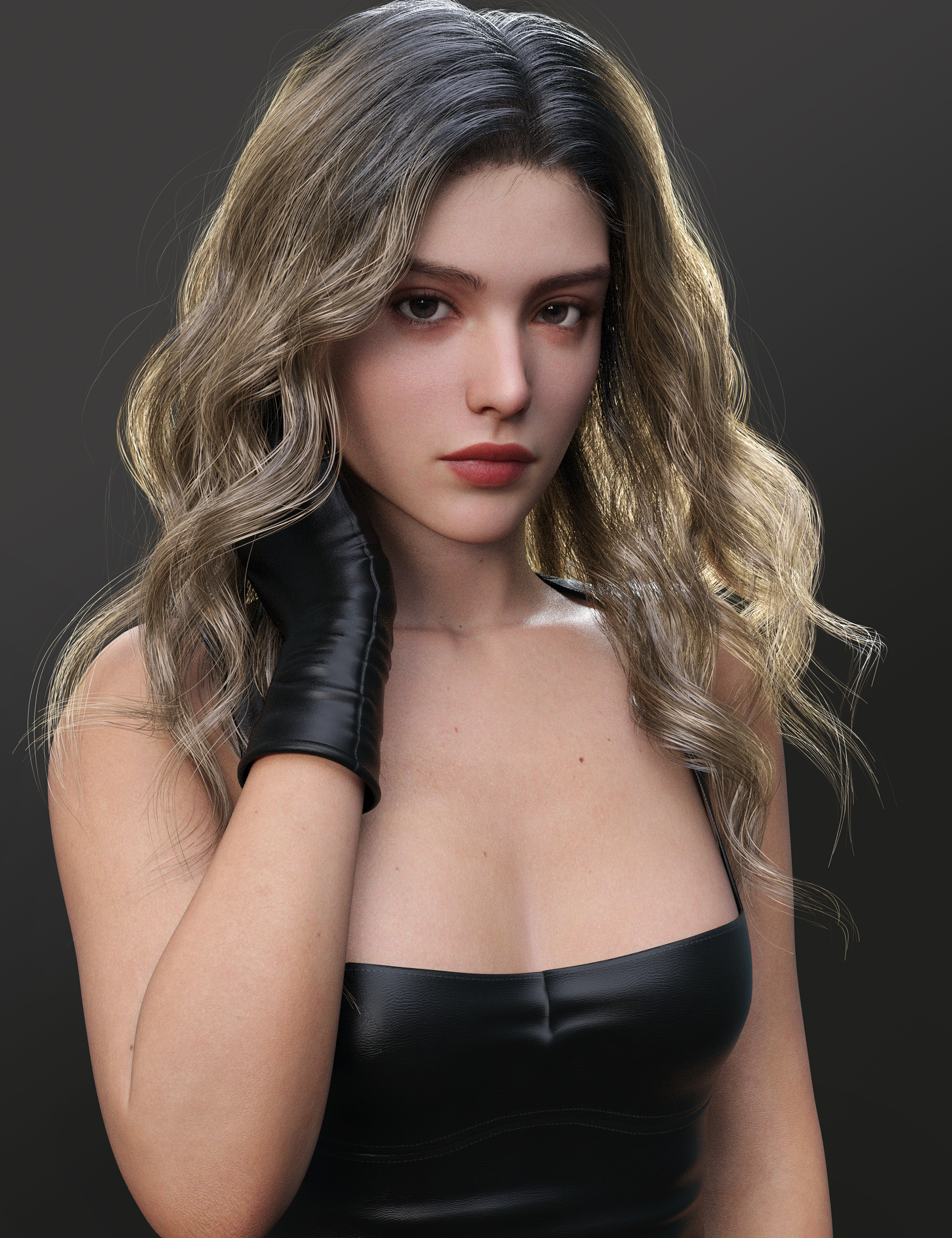 dForce Yeimi Hair for Genesis 9 ⋆ Freebies Daz 3D