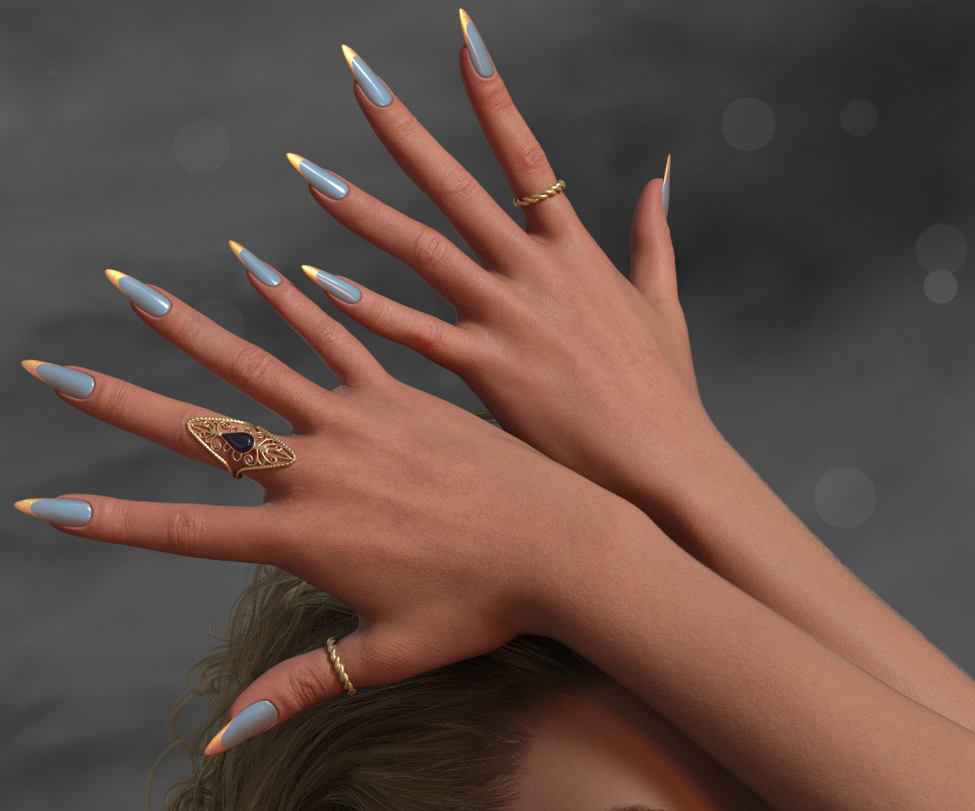 FK Manicure Muse Morphs and Materials for Genesis 9 MR Bundle | Daz 3D