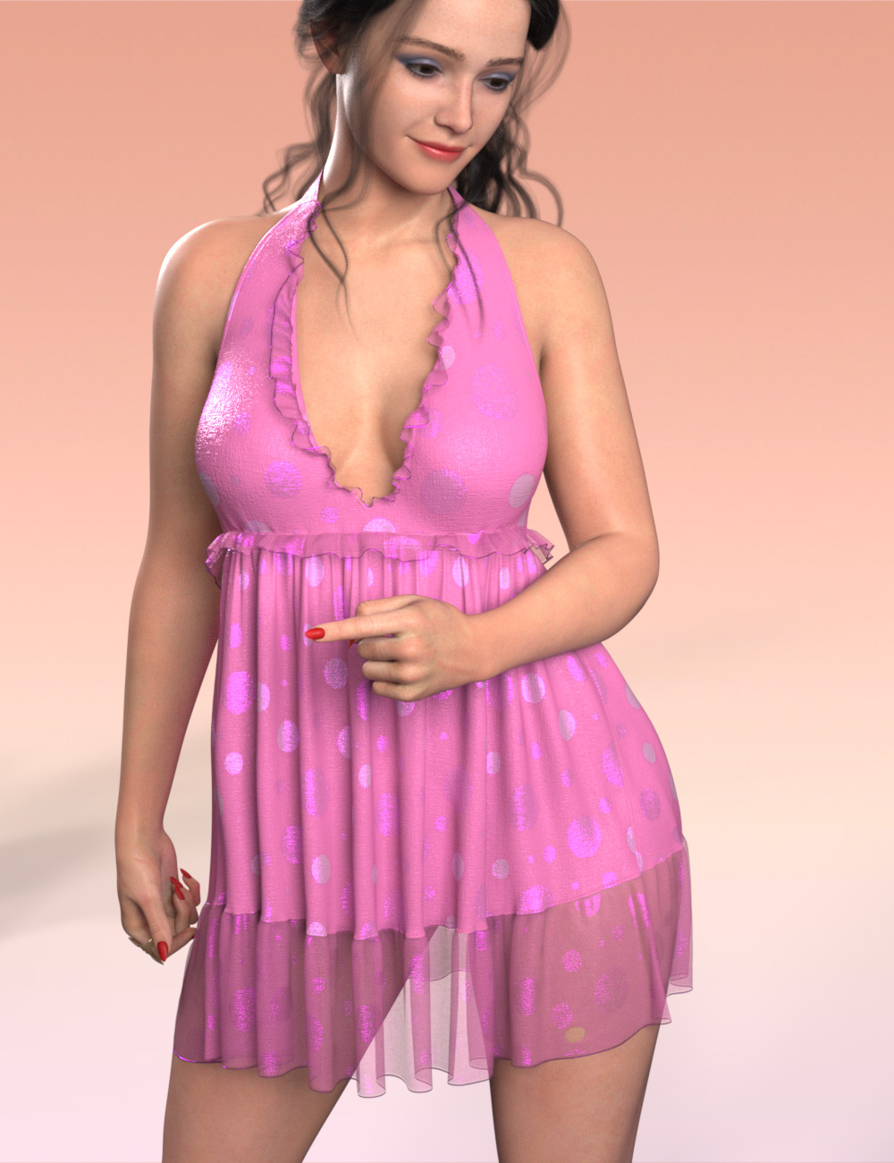 DNA Dee Dee - a dForce Sundress for Genesis 9 | Daz 3D