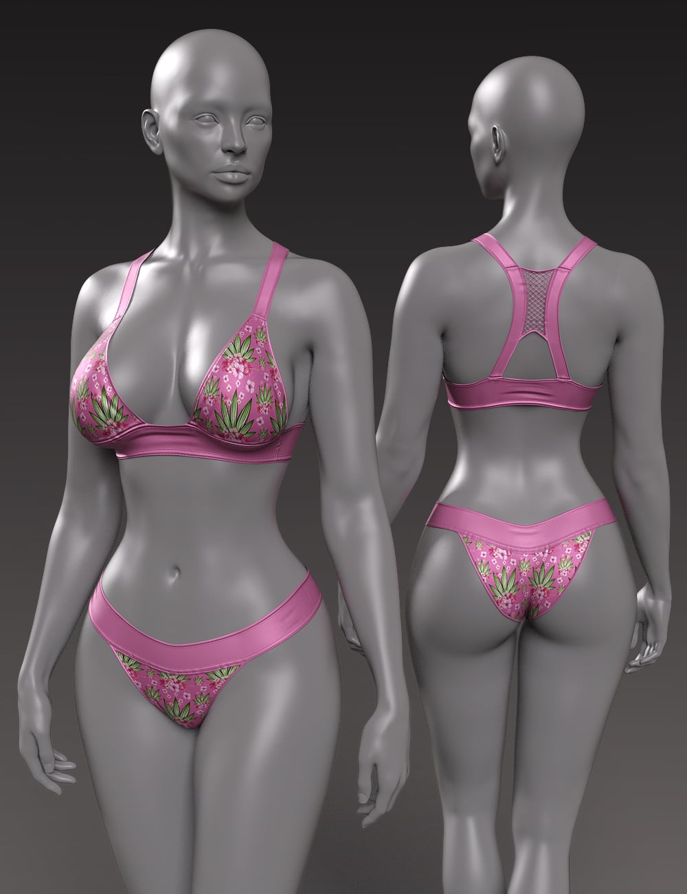 VERSUS - dForce Active Style Bikini Texture Add-On | Daz 3D