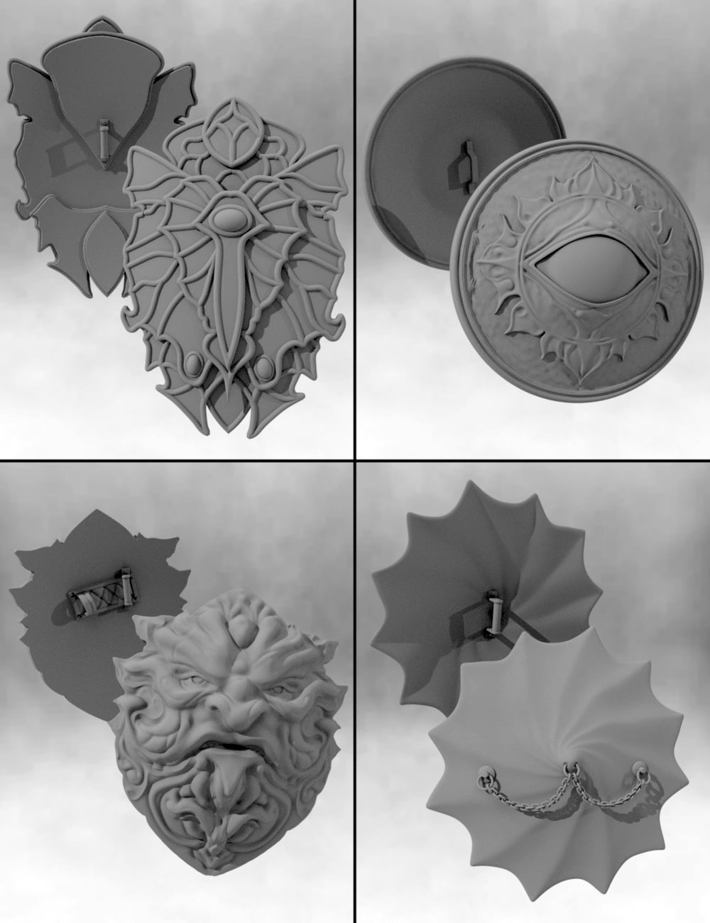 Arcane Shields for Genesis 9 | Daz 3D