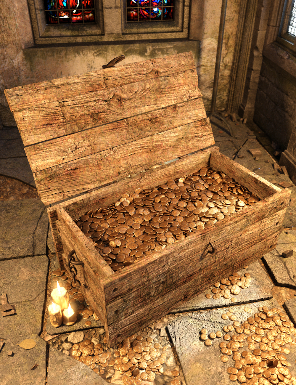 Medieval Chests 1 | Daz 3D