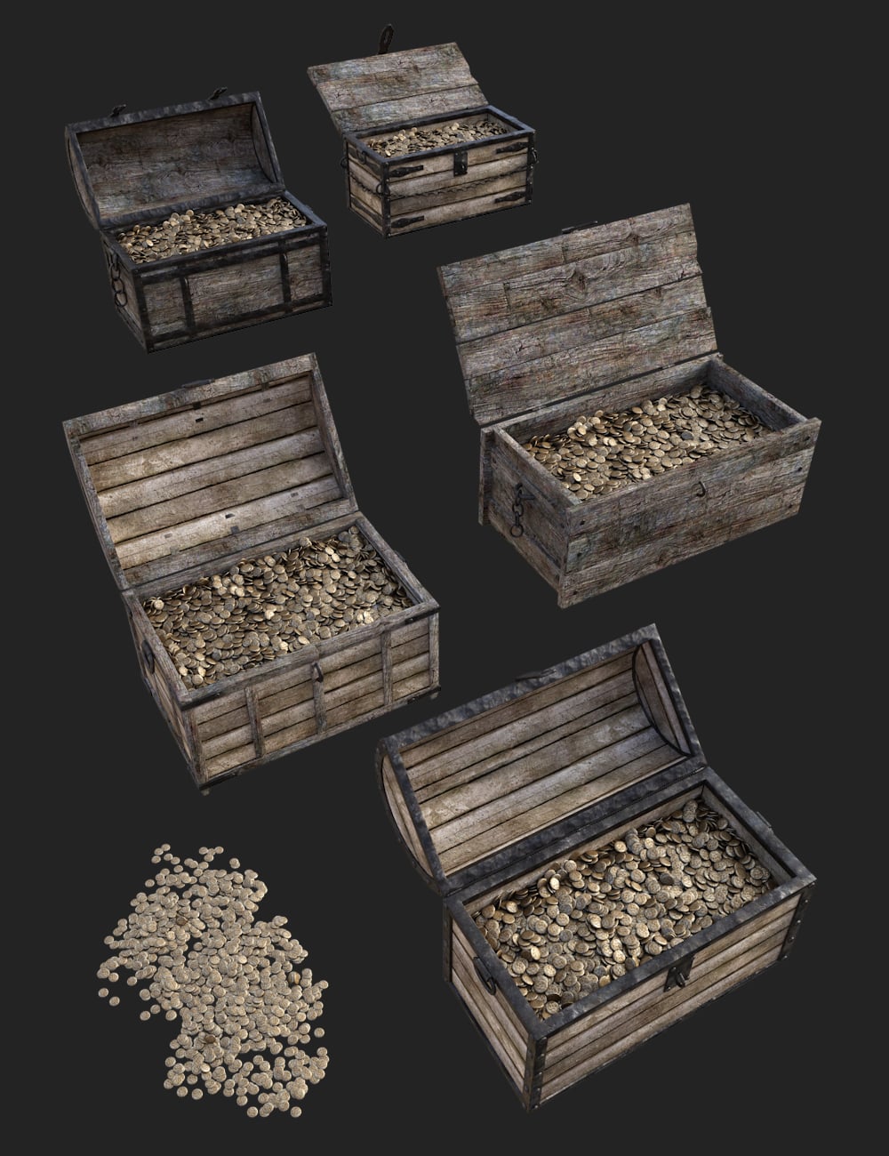 Medieval Chests 1 | Daz 3D
