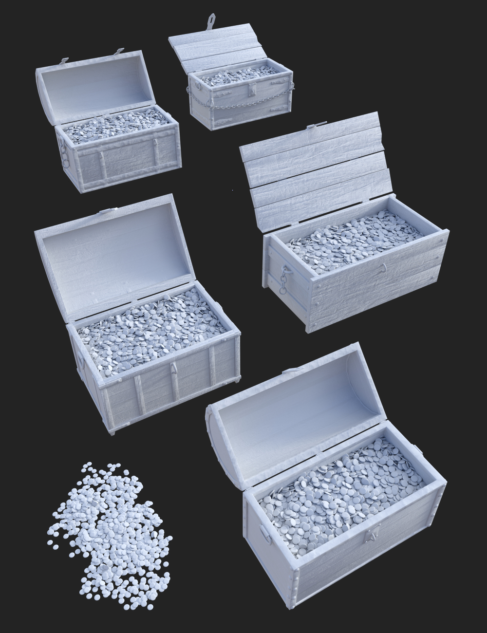 Medieval Chests 1 | Daz 3D