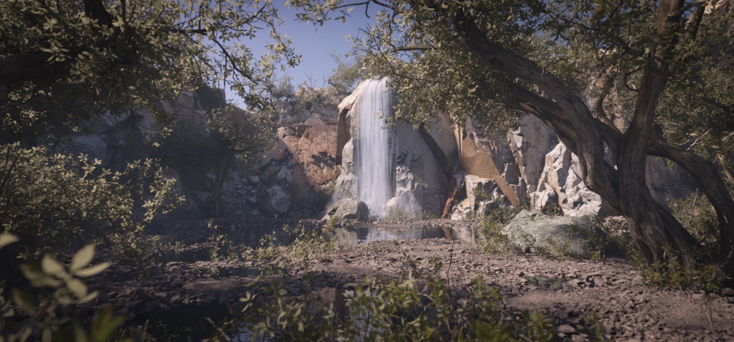 Hidden Waterfall | Daz 3D