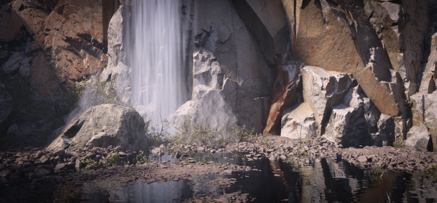 Hidden Waterfall | Daz 3D