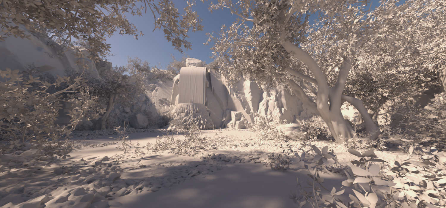 Hidden Waterfall | Daz 3D