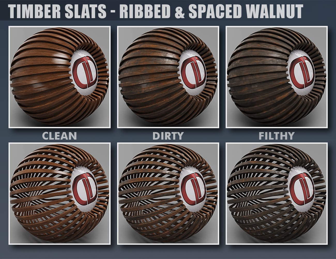 DD PBR Timber Slats Shaders for Iray | Daz 3D