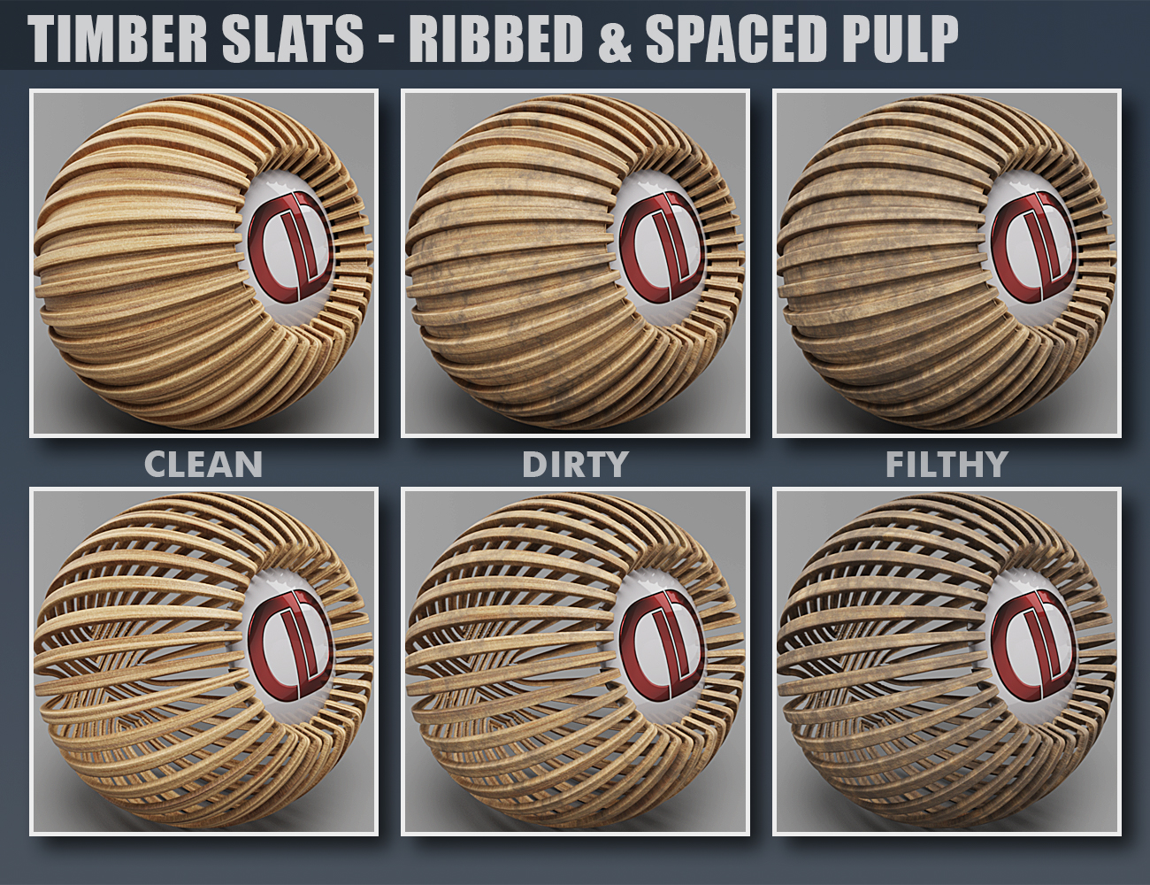 DD PBR Timber Slats Shaders for Iray | Daz 3D