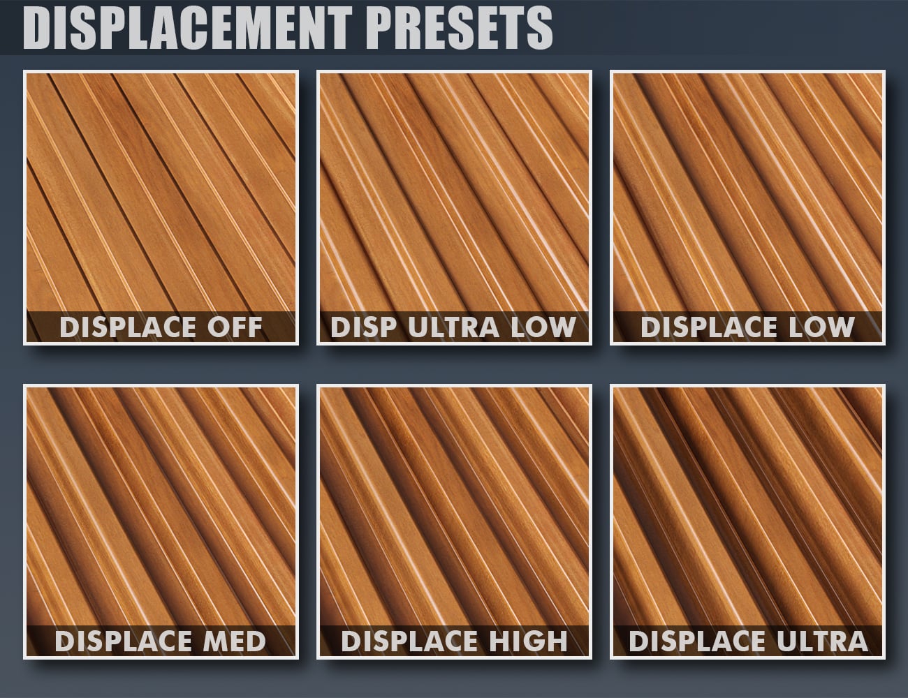 DD PBR Timber Slats Shaders for Iray | Daz 3D