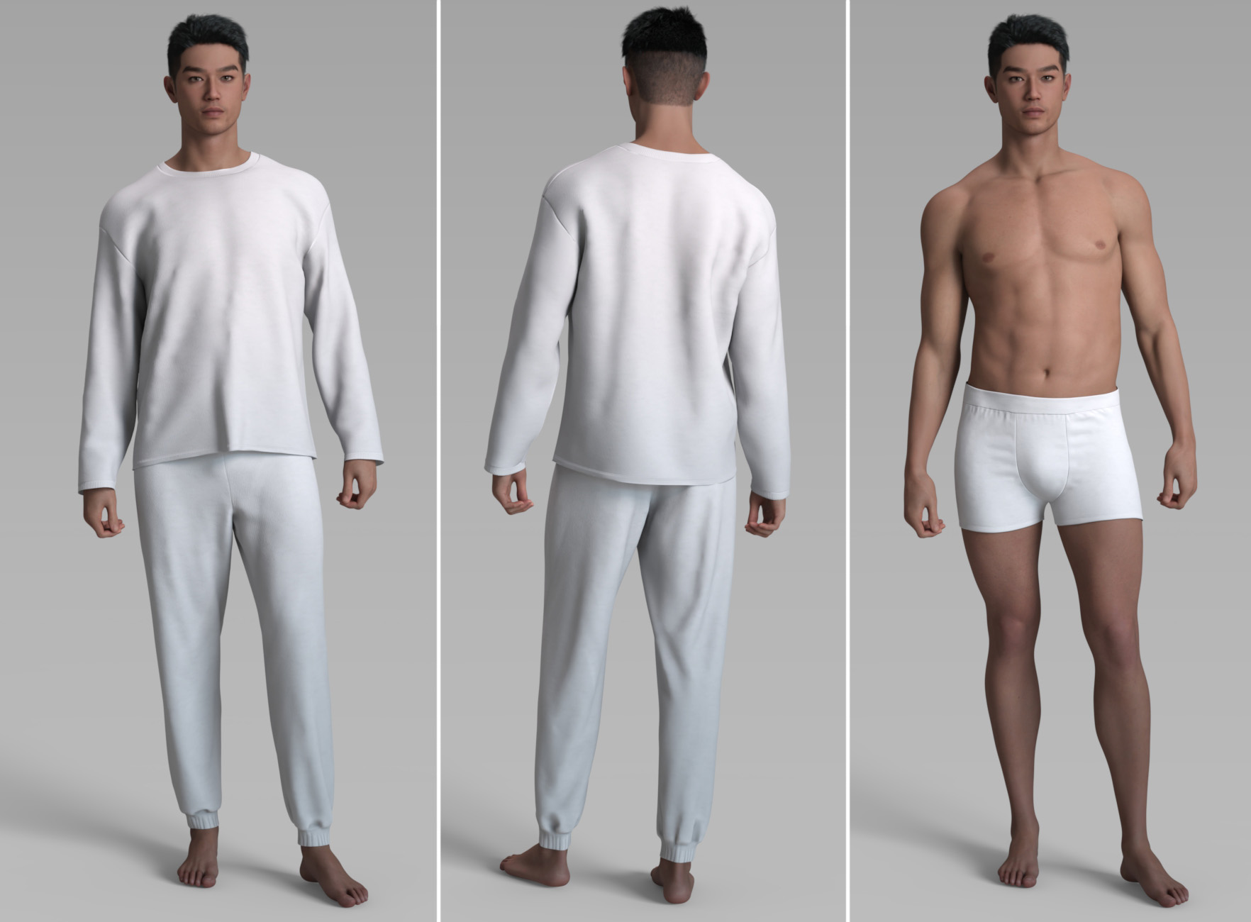 CHB dForce Essential Sweatsuit for Genesis 9 | Daz 3D