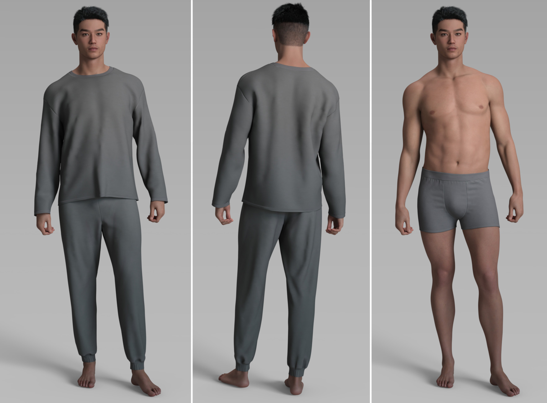 CHB dForce Essential Sweatsuit for Genesis 9 | Daz 3D
