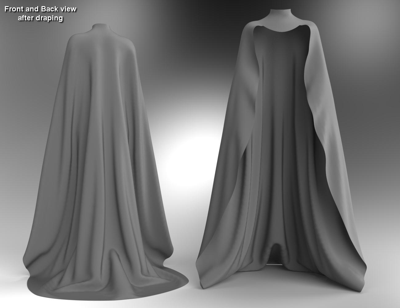 dForce High Neck Cape for Genesis 9 | Daz 3D