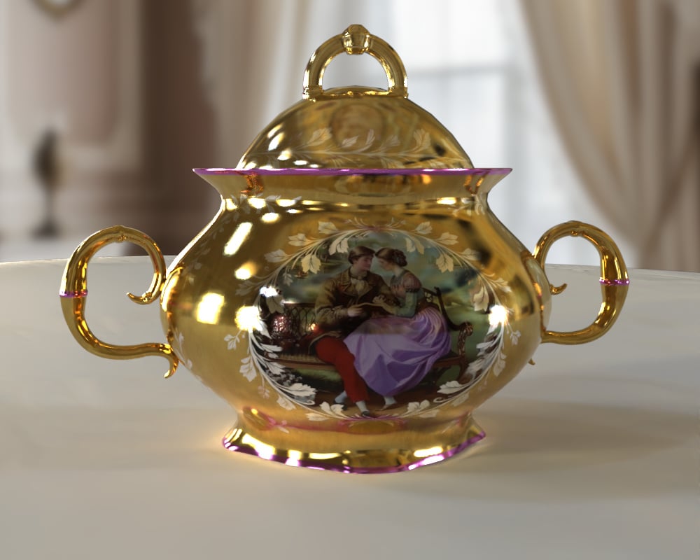 Porcelain Tea Set | Daz 3D