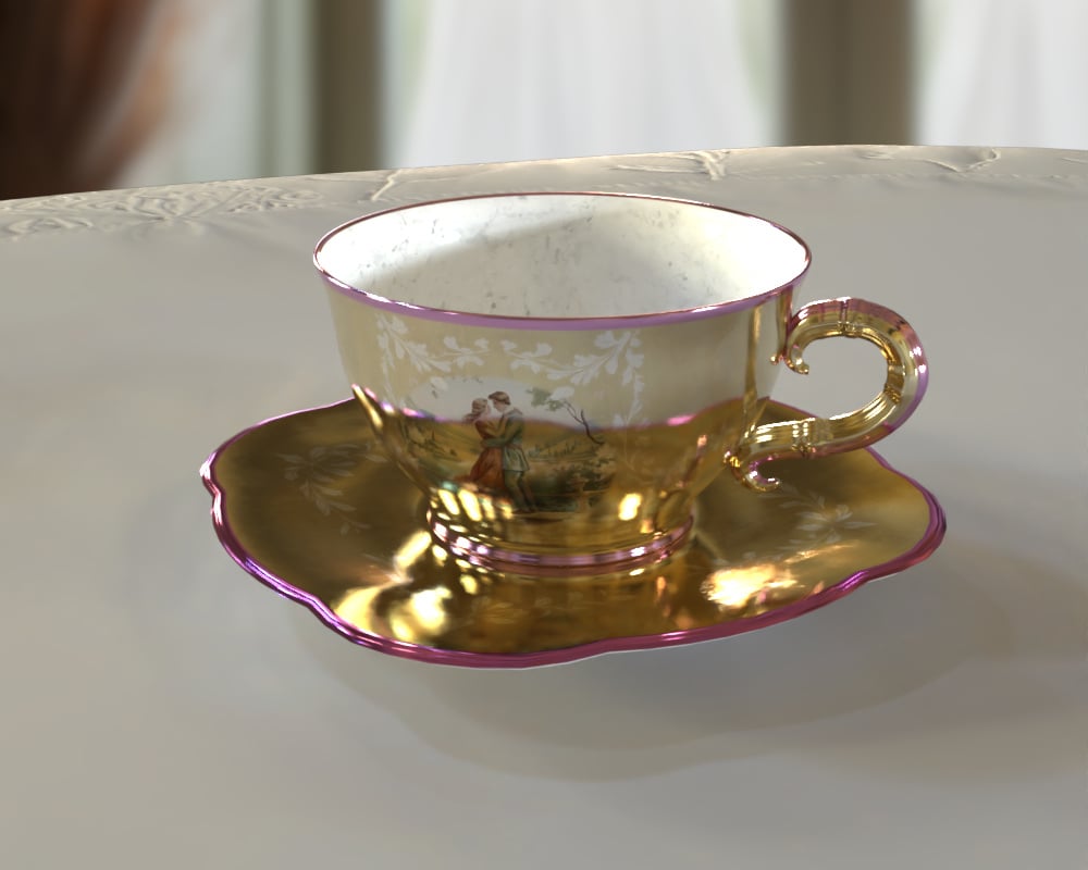 Porcelain Tea Set | Daz 3D