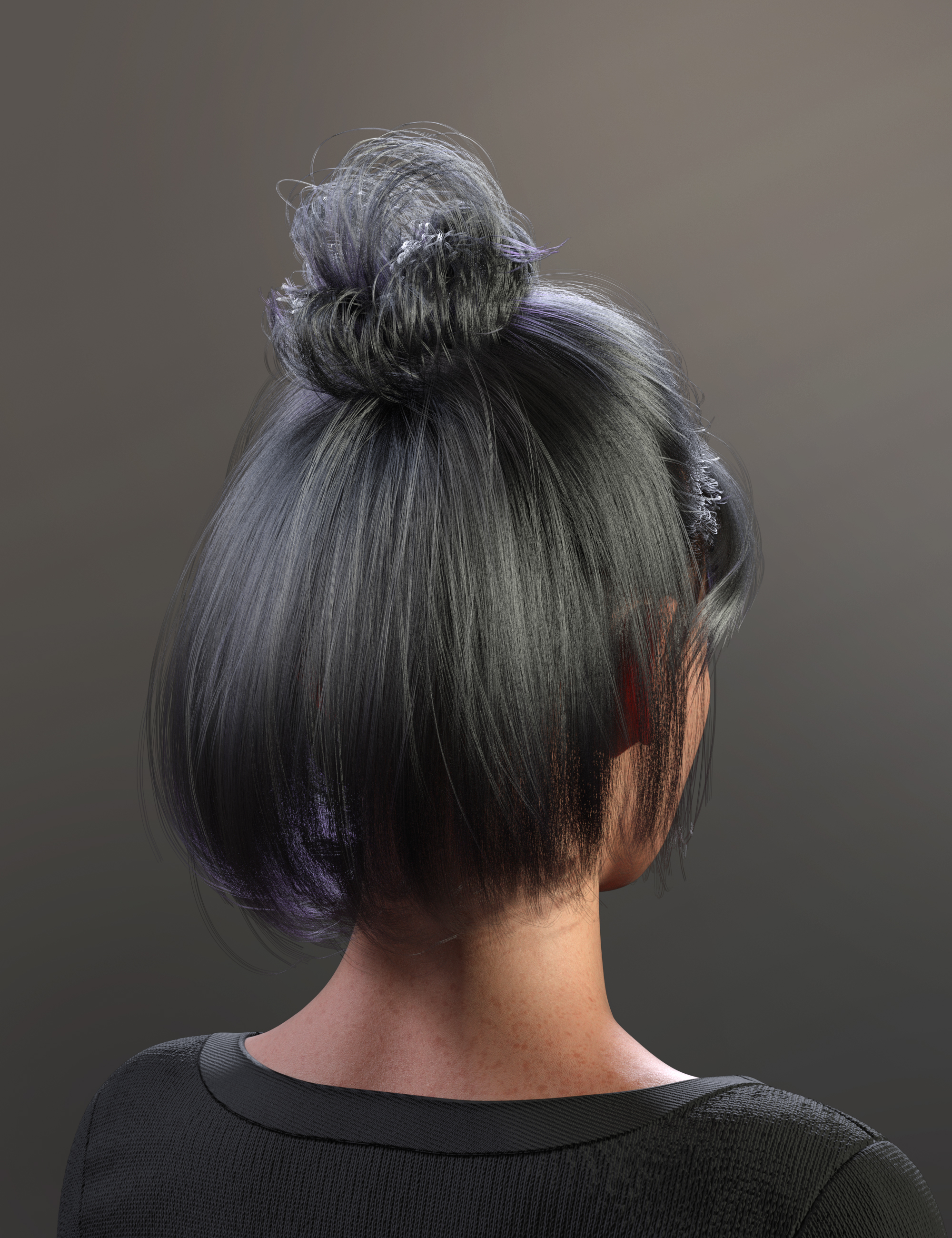dForce Tuba Hair for Genesis 9 | Daz 3D