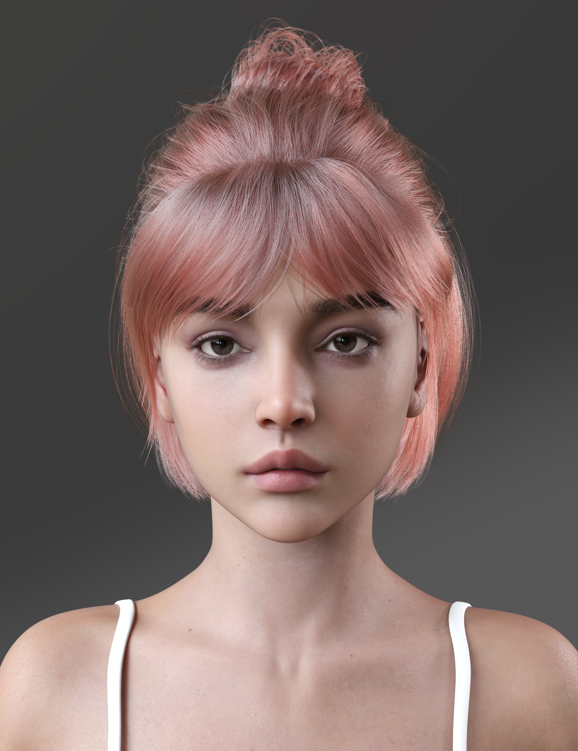 dForce Tuba Hair for Genesis 9 | Daz 3D