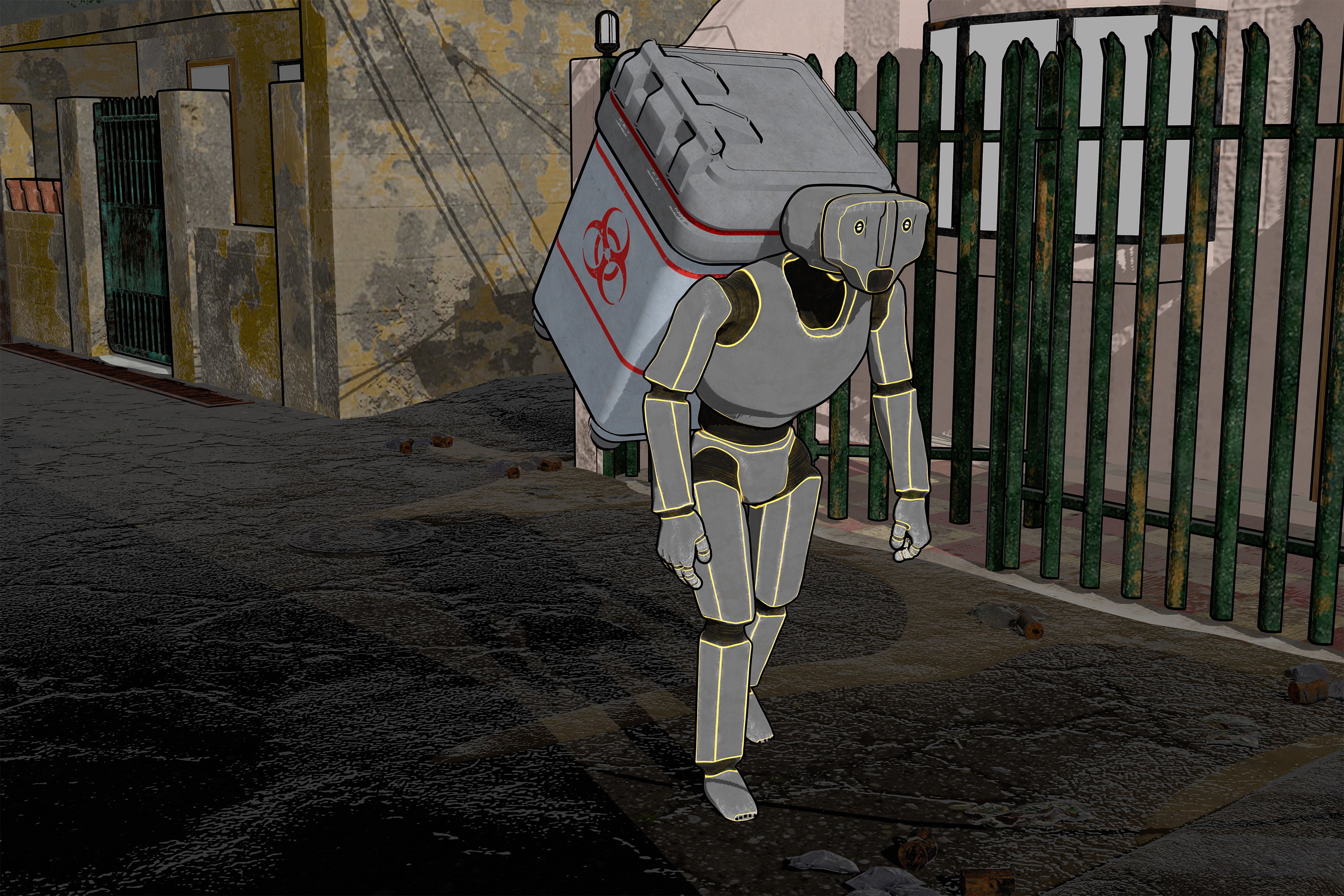 Oso Robot Worker for Genesis 9 | Daz 3D