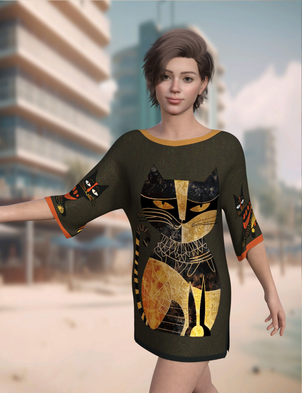 SIC Candy - a dForce Tee for Genesis 9 | Daz 3D