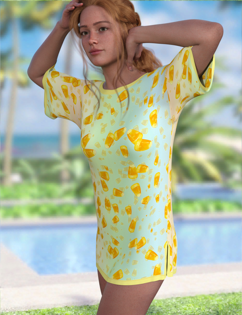 SIC Candy - a dForce Tee for Genesis 9 | Daz 3D