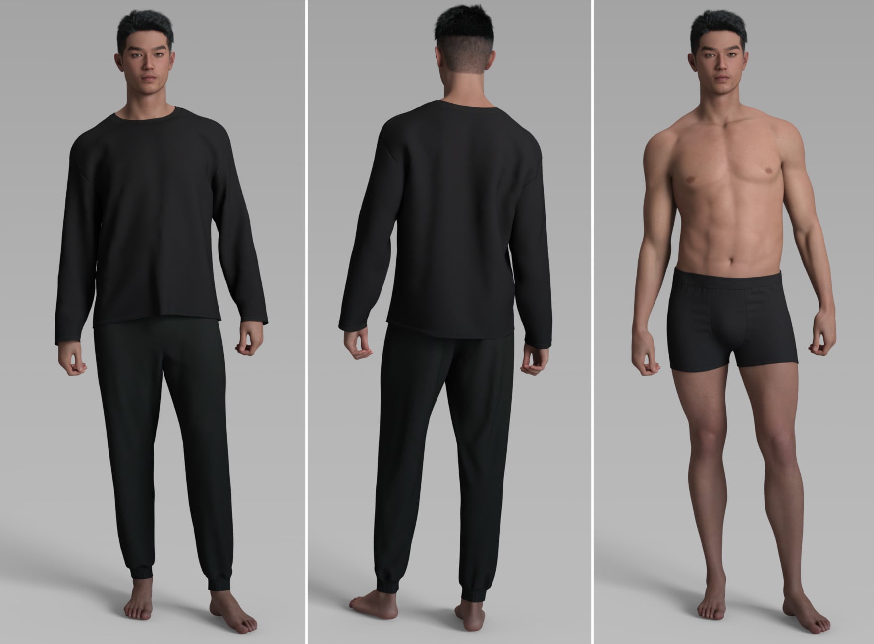 CHB Gabriel and Sweatsuit Bundle for Genesis 9 | Daz 3D