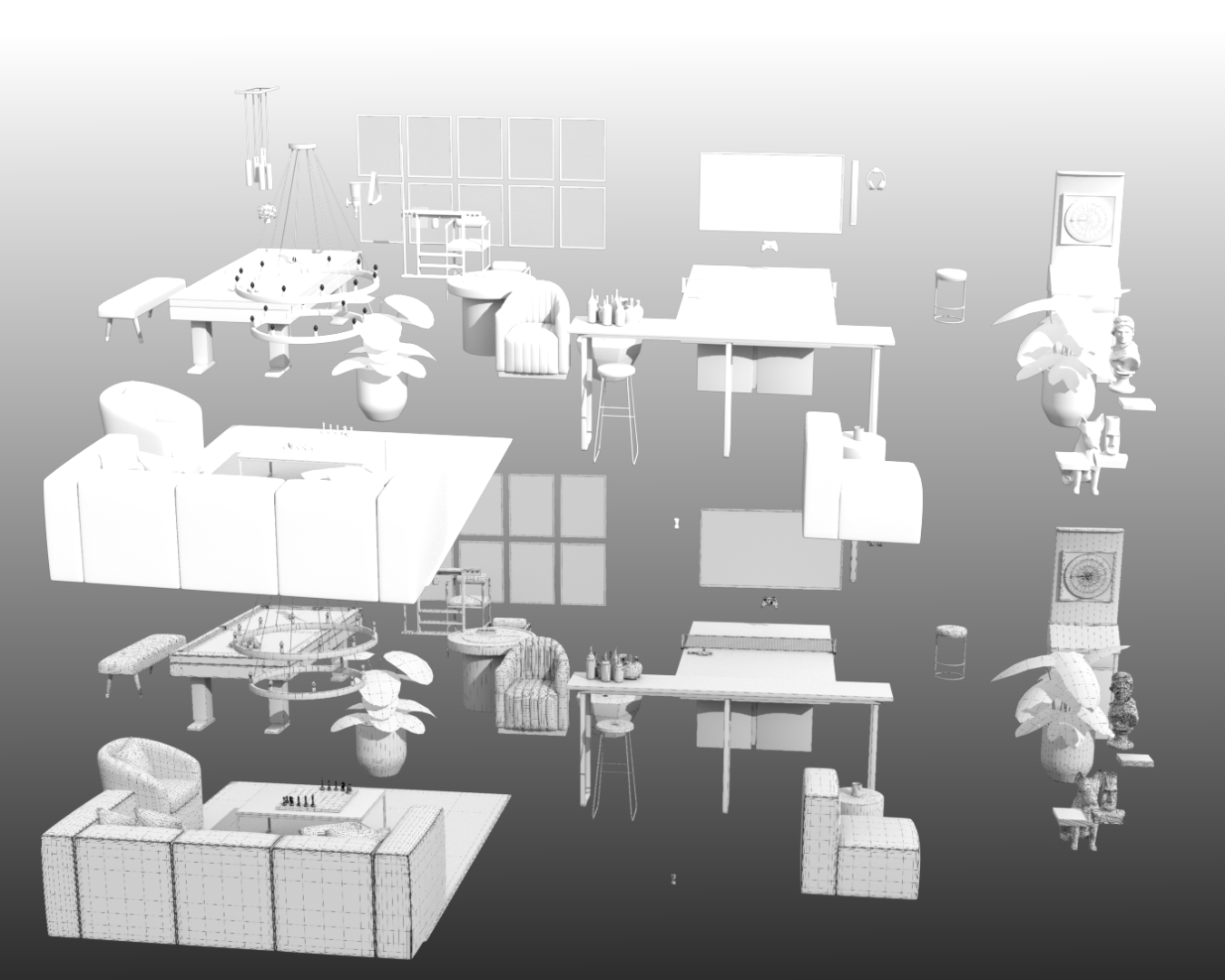 FG Luxury Basement Bundle | Daz 3D