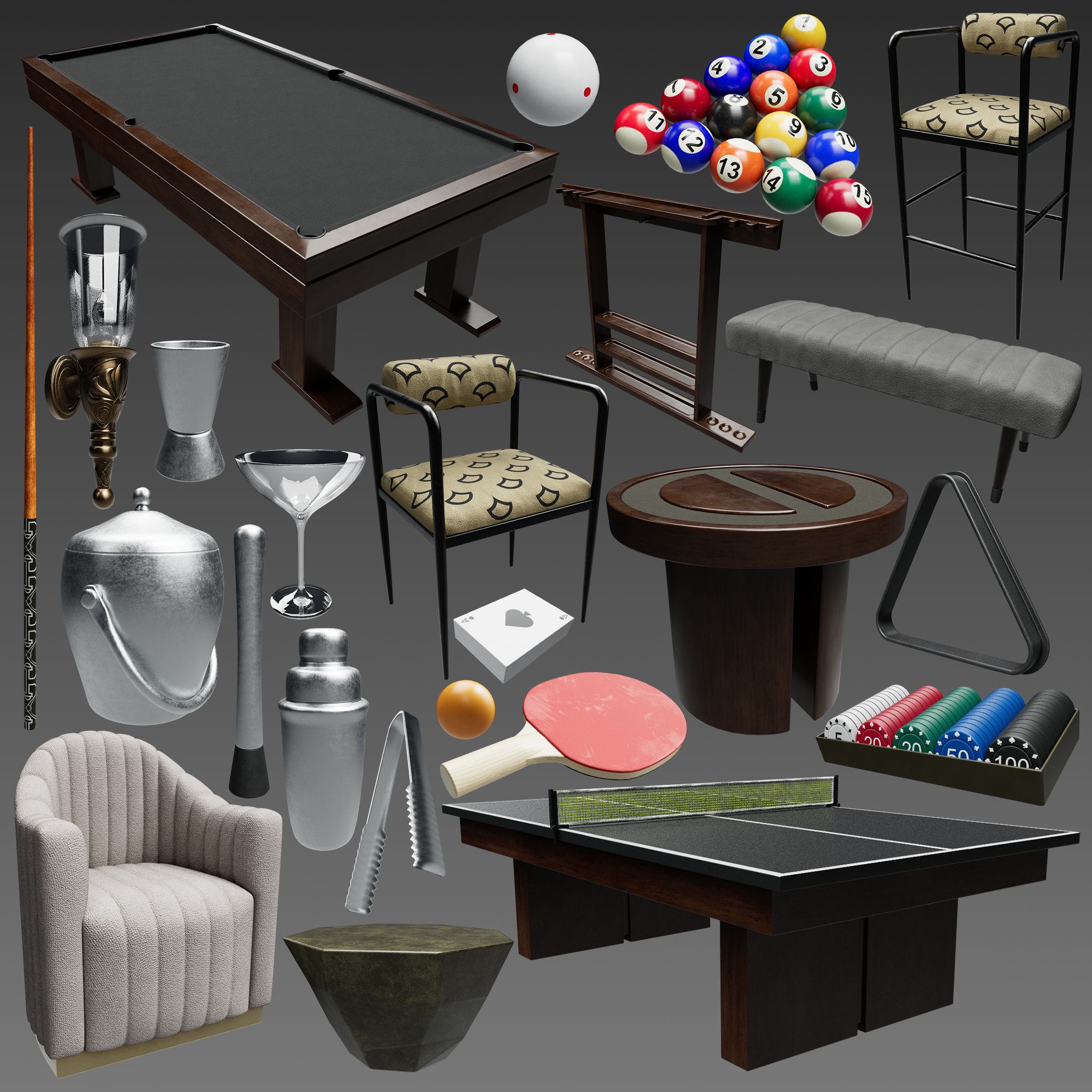 FG Luxury Basement Bundle | Daz 3D