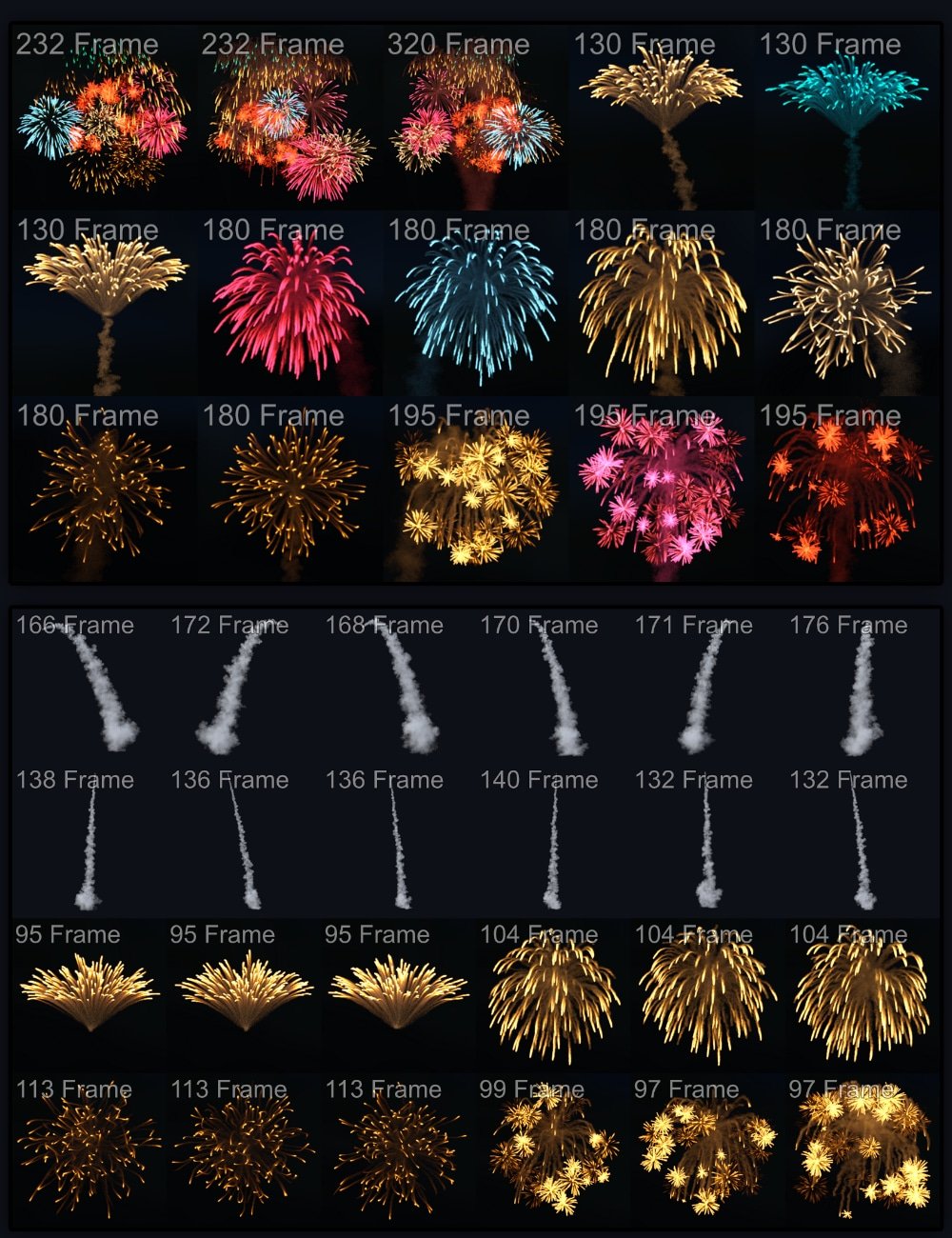VDB Animate - Aerial Fireworks | Daz 3D