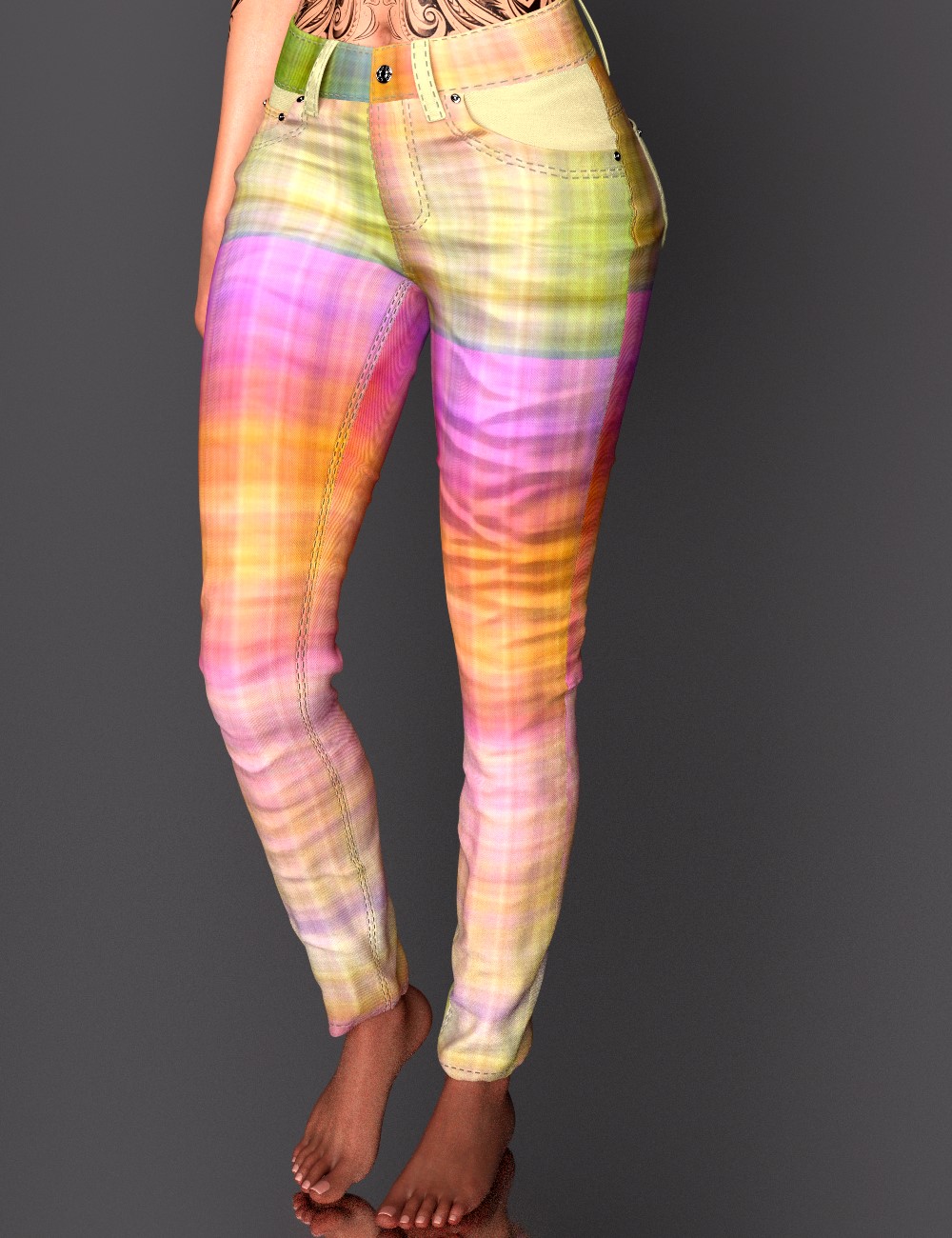 L3D Stylez Add-On Fashion Long Jeans | Daz 3D